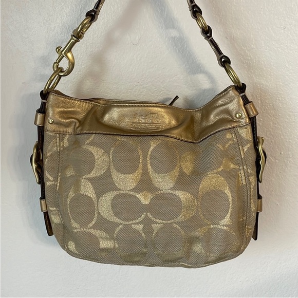 Coach | Bags | Coach Zoe Gold Bag | Poshmark